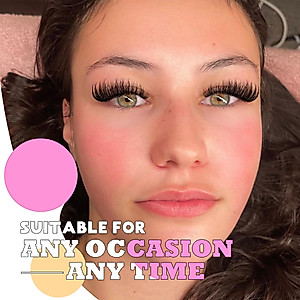 ALICE Lash Extension Kit 140PCS Individual Lashes Kit Fluffy Wispy Lash Clusters DIY Eyelash Extensions with Lash Bond and Seal Strong Hold 10-16MM