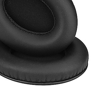 Geekria QuickFit Protein Leather Replacement Ear Pads for Monster B Studio 1.0 (1st Gen) Headphones Earpads, Headset Ear Cushion Repair Parts (Black)