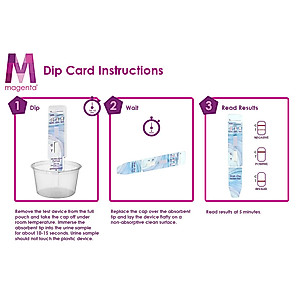 (1 Test) Magenta™ Kratom (Mitragyna Speciosa) Urine Dip Card Test - 250 ng/ml Cutoff (This is The only Kratom DIP Card Test Available with The Lower Cutoff, Standard is 600ng/ml)