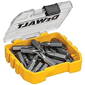 DEWALT Screwdriver Set, Phillips #2, 1-Inch, 25-Piece (DWAF2002B25), Yellow