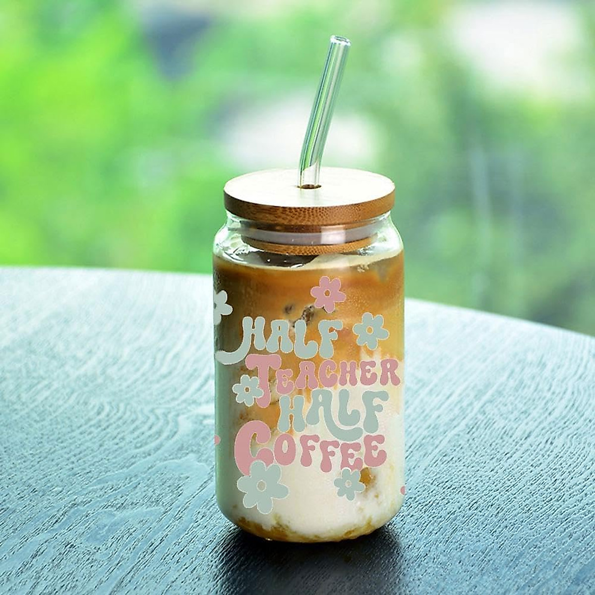 Flower UV DTF Cup Wrap Transfer Sticker Teacher's Day Theme Rub on Transfers for Crafting Waterproof Flower Pattern Decorative Decals for Glass Cups Stickers and Sticker Machines