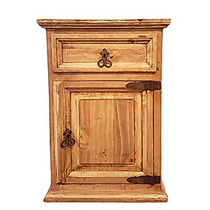Rustics For Less Right Traditional Nightstand, Short, Medium