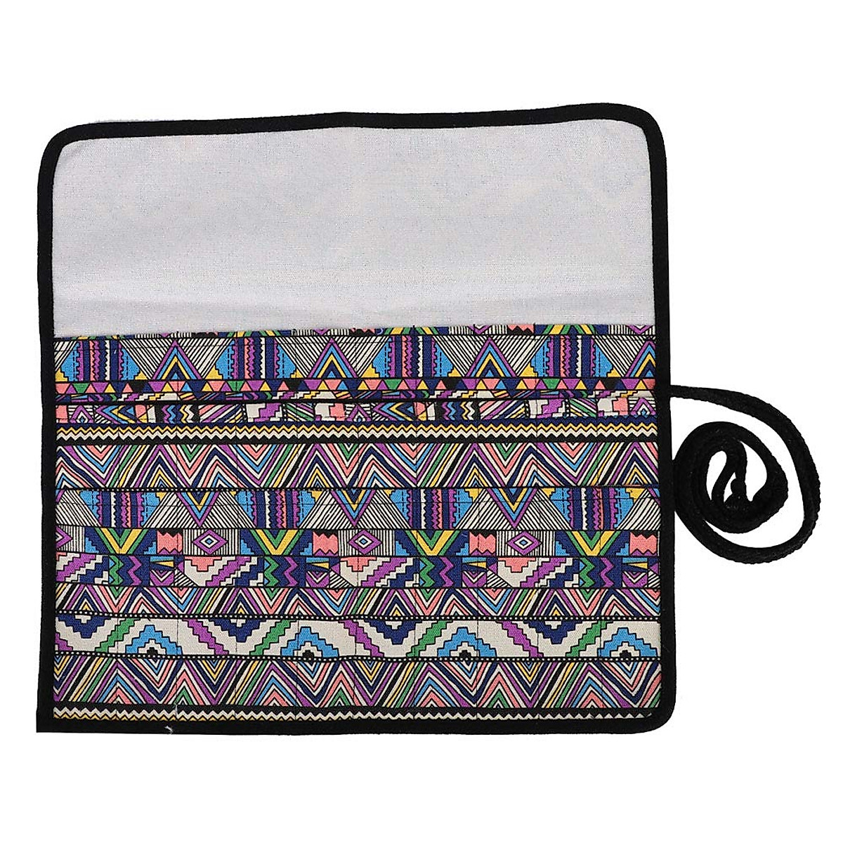 Hztyyier Artist Paint Brushes Holder Roll Up Pen Holder Protection Canvas Portable Long Handle Brush Pouch Bag 20 Slots