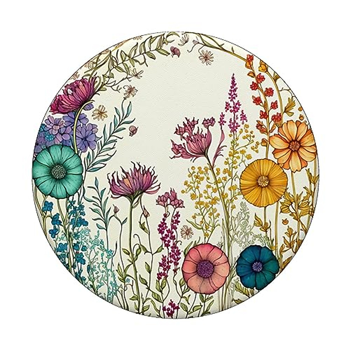 Floral Foliage Flower Botanical Nature Vegetation Flowery PopSockets Standard PopGrip