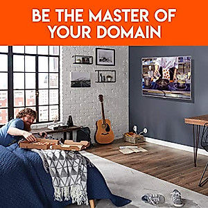 ECHOGEAR Swivel Full Motion TV Wall Mount for TVs Up to 60" - Smooth Extention, Tilt - Wall Template for Easy Install On 1 Stud - After Install Level & Hide Cables with Built-in Cable Management