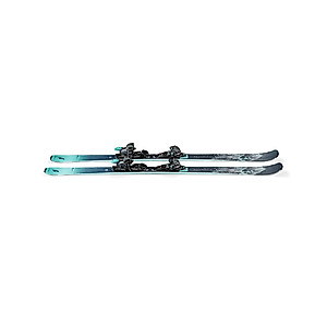 Nordica Women Wild Belle Dc 84 with Tp2 Light 11 Fdt Binding Skis, Color: Black/Teal, Size: 150 (0A1264OC001-150)