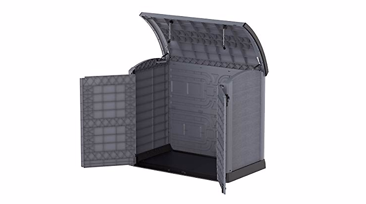 Duramax Cedargrain StoreAway 1200L Plastic Garden Storage Shed / Arc ...