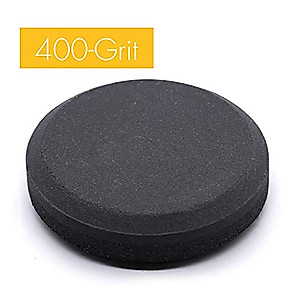 Ugotfeels Dual Grit Multi-Purpose Axe Sharpener& Hatchet Sharpening Stone Grinding Tool, Coarse/Fine | 240 Grits & 400 Grits on Each Side | 2-Pack