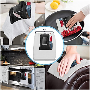 HELLOWINK Vintage Flower Perfume Bottle Microfiber Kitchen Towels with Hanging Loop, Super Absorbent&Machine Washable Dish Towels Hand Towels for Home Kitchen Bars, 18 x 28 Inches, Farmhouse Lipstick