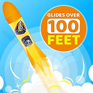 SpringFlower Toy Rocket Launcher for Kids, 2 Sturdy Rocket Launchers, 8 Colorful Foam Rockets, Fun Outdoor Toy for Kids, Gift for Boys & Girls Age 3, 4, 5, 6, 7, 8+ Years Old