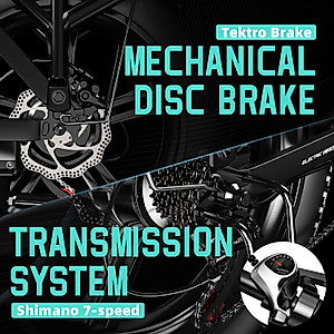 Auloor Electric Bike, 750W Ebike for Adults, 20" Fat Tire Electric Bike, 30MPH Max Speed Folding Electric Bike, 48V 18Ah Battery, 7-Speed Full Suspension Electric Bicycles