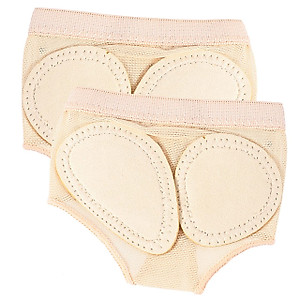 VICASKY Set Dance Pads Girls Undies For Belly Sole Gymnastics S- Palm Forefoot Pad Section - Ballet Practice Toe Thong Women Rhinestone Foot Diamond Shoes Half Size Thongs S Paws Lyrical