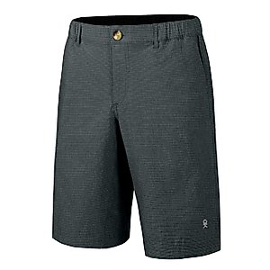 Little Donkey Andy 12 Inch Inseam Golf Shorts for Men Bermuda Quick Dry Elastic Waist Shorts for Hiking Travel Casual Black 2XL