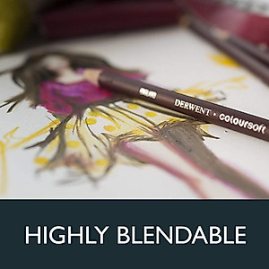 Derwent Colorsoft Pencils, 4mm Core, Metal Tin, 36 Count (0701028)