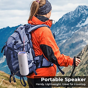 RIENOK Portable Bluetooth Speaker 30W Dual Pairing True Wireless Stereo HD Sound IPX7 Waterproof Outdoor Sport Shower Wireless Speaker Bluetooth 5.3 for Home Party