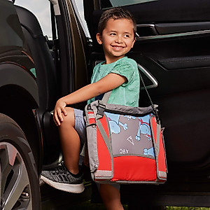 Hippococo Kids Travel Tray: Premium Portable Activity Organizer, Non-Flimsy, Padded Base, Large Storage Pocket, Sturdy Walls, Waterproof, Tablet Holder, Universal Fit - Car Seats, Strollers & Airplane