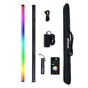 Aputure Amaran T4C RGBWW LED Tube Light,40W 2500K-7500K AdjustableHandheld Light Wand Support APP and DMX Control (120cm)