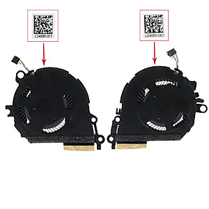 Replacement TRADOCK Left & Right CPU Cooling Fan L04886-001 L04885-001 for HP Spectre X360 13-AE 13T-AE000 13-AE000 ND55C03-17D17 ND55C03-17D16