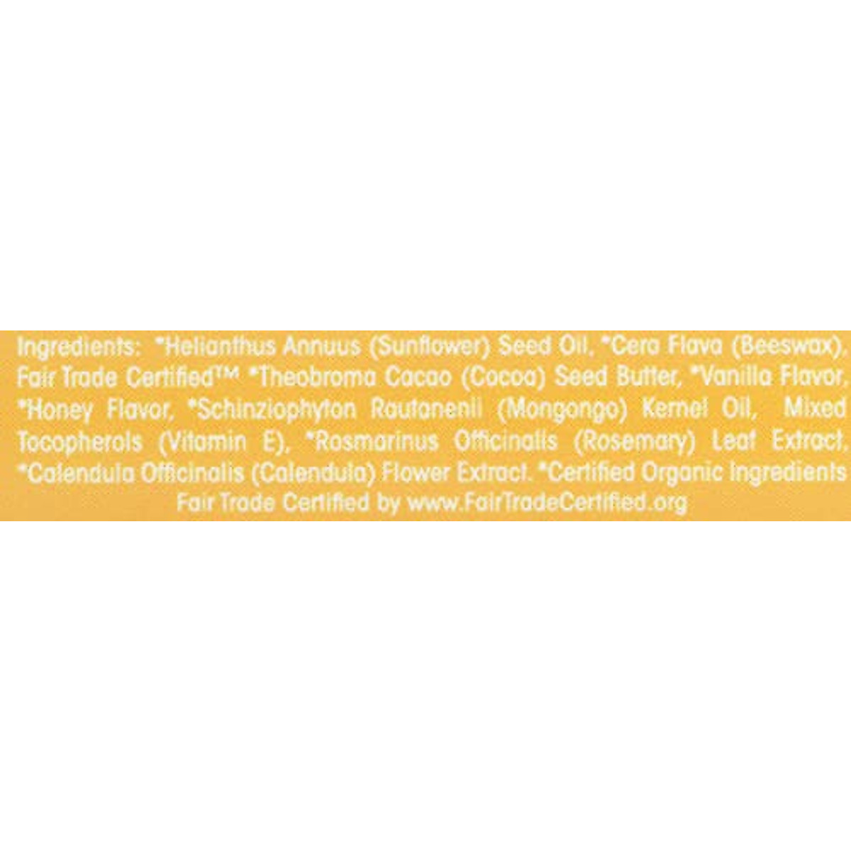 ECO LIPS Organic Mongo Kiss Vanilla Honey Lip Balm, 0.25 OZ