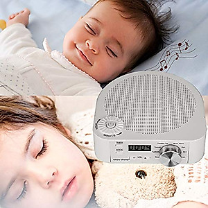 Three Sheep Natural Soothing Alarm Clock White Noise Maker Adults Baby Travel Sound Machine Portable for Sleep with Timer Dual Power Supply USB Charged Or AAA Battery