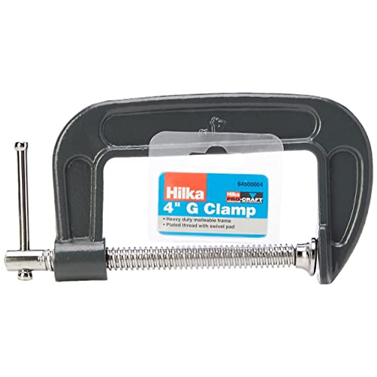 Hilka 64500004 4-Inch Pro Craft Heavy Duty G Clamp