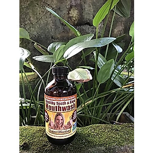 Gum Disease Help, Gum Recession Help -Organic MOUTHWASH -– 100% Pure & Healthy - Organic/nonGMO - Tooth Pain, Sensitivity, Bad Breath, Plaque, Lichen planus.