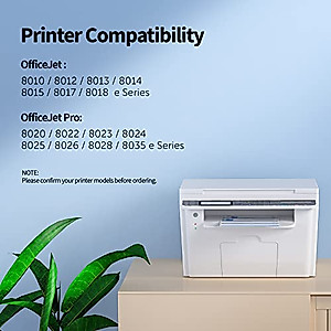 Compatible HP 910XL Ink Cartridges Combo Pack Replacement for HP 910 910XL, Work for HP OfficeJet Pro 8025 8025e 8028 8028e 8035 8035e Printers, 4-Pack of HP Ink 910XL Black and Color Combo Pack