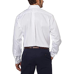 Kirkland Signature Men’s Button Down Dress Shirt, Variety (White, 18.5X36)