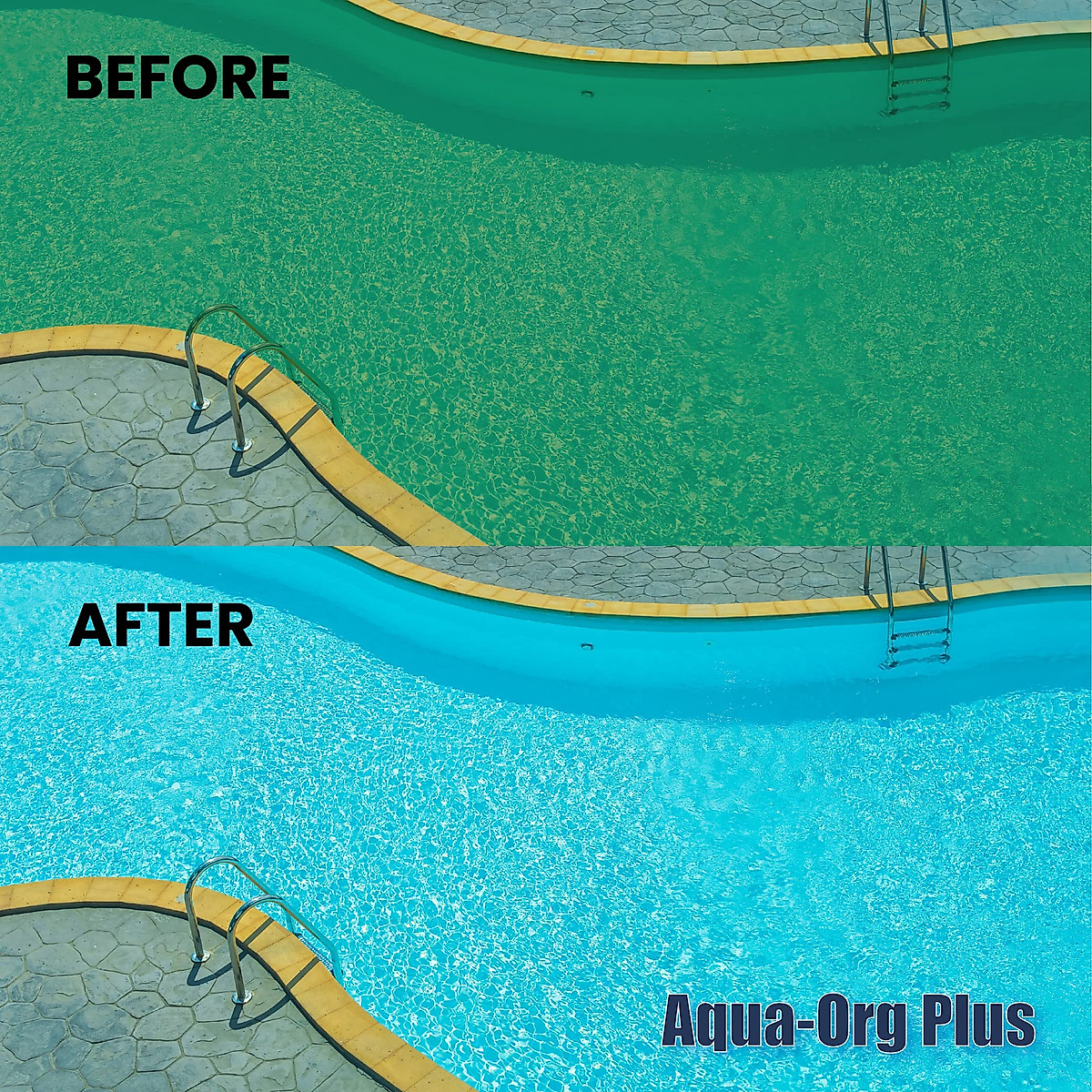 AQUA-ORG PLUS - Granular Calcium Hypochlorite 65% Pool Shock for Swimming Pools, Spas and Hot Tubs (55 Pound)