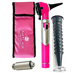 Artlab-Otoscope - Ear Otoscope with Light, Ear Infection Detector -Mini Otoscope Set Pocket Ear Scope Set for Students Nurse Children Adults Pets Home use (Green)