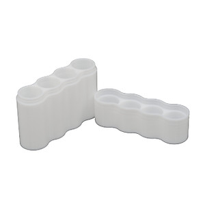 Protect Your Power - Slimline AA Battery Case, Soft Durable Material - Pack of 2 (Holds 4 Batteries)