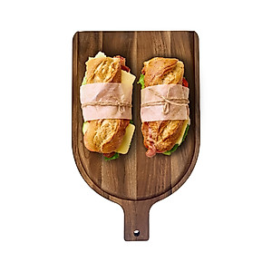 Ironwood Charcuterie Board With Handle, Acacia Wood