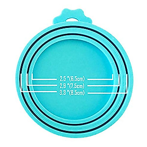 DYBEN Pet Can Covers/Dog Cat Food Can Lids/5 Pack/Universal BPA Free/Silicone Pet Food Can Lids Covers/Fits Most Standard Size Dog and Cat Can Tops for Pet Food Storage