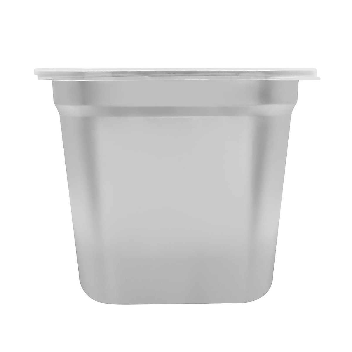 DYNAMI 8 Pcs Stainless Steel Food Storage Containers with Lids,1/3 Size 6 Inch Deep Hotel Pans Steam Table Pan,2L/0.5gal Large Restaurant Pans Food Prep Pan,for Catering Supplies,Oven& Freezer Safe