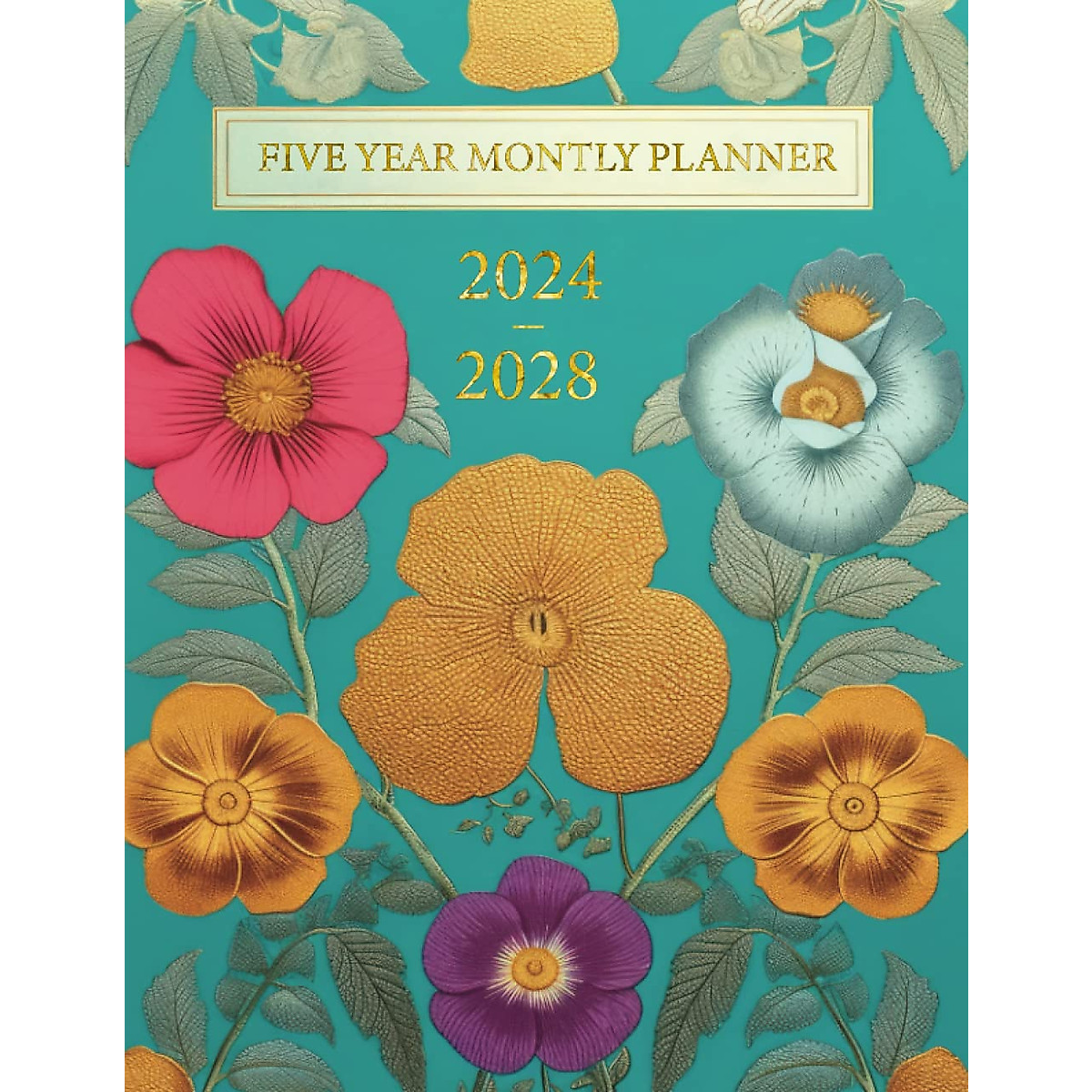 2024-2028 Five Year Monthly Planner: January 2024 - December 2028 Calendar