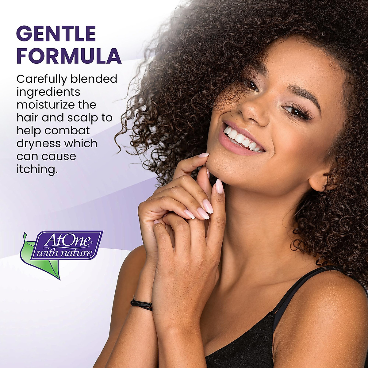 AtOne with Nature Dandruff Control Shampoo - 16 oz Liquid Shampoo for Dry Hair - Fresh Scent, Dandruff Control Solution