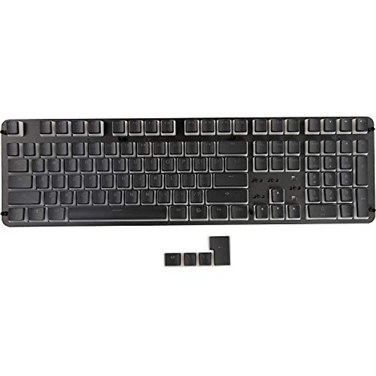 Happy Balls Pudding Keycaps PBT Backlit Cherry MX Keycap Set Doubleshot OEM Profile Translucent with Keycap Puller for US UK Layout 61 87 104 108 MX Switches Mechanical Keyboard(Black)