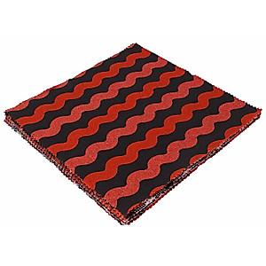Soimoi Checks & Stripes Print Precut 5-inch Cotton Fabric Quilting Squares Charm Pack DIY Patchwork Sewing Craft- Red & Black