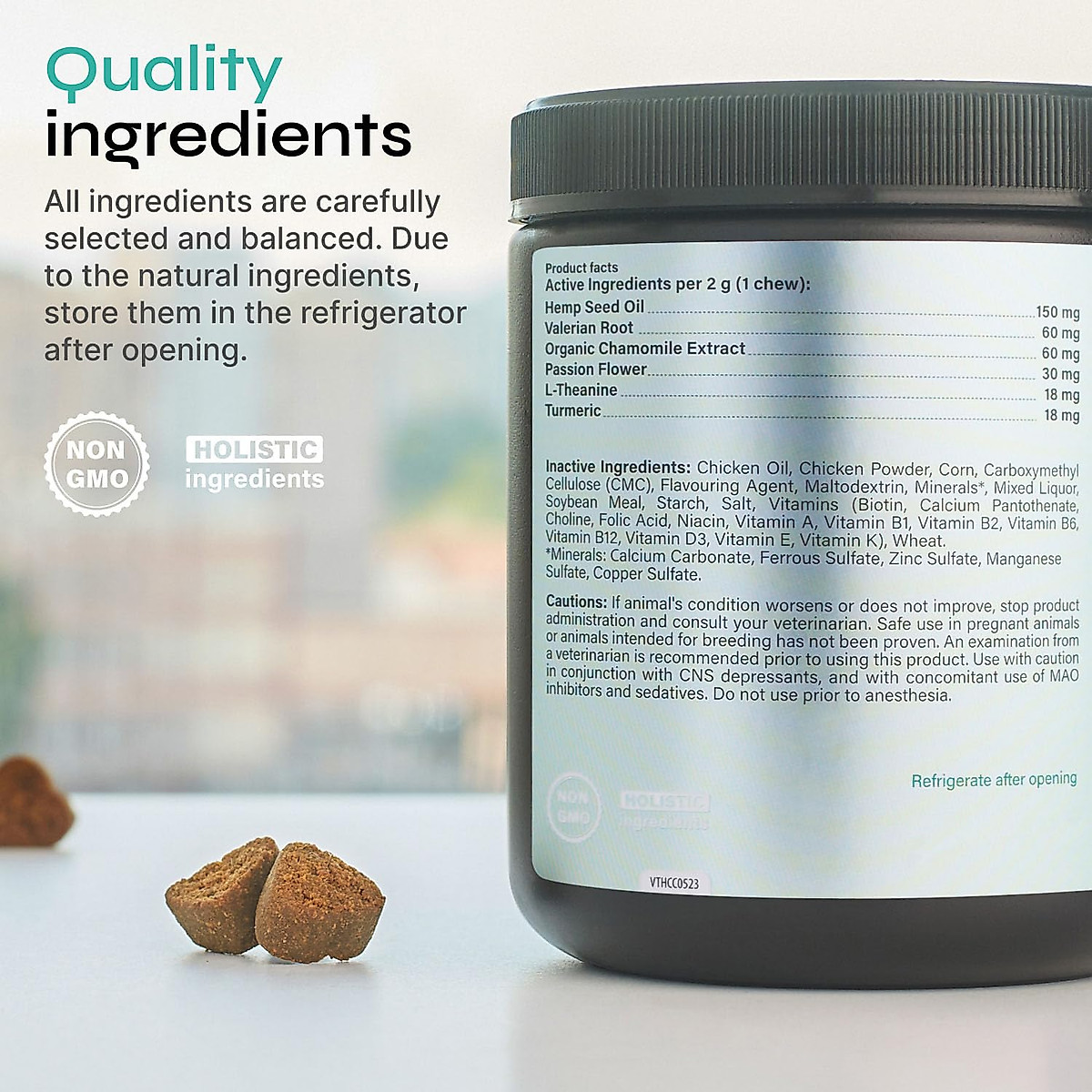 Vetrica Dog Calming, Supplement Soft Chews - Behavioral Issues & Anxiety & Sleep - Wellness Supplements for Calming Support