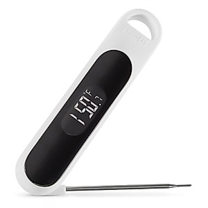 Dash Precision Quick-Read Meat Thermometer - Waterproof Kitchen and Outdoor Food Cooking Thermometer with Digital LCD Display - BBQ, Chicken, Seafood, Steak, Turkey, & Other Meat, Batteries Included