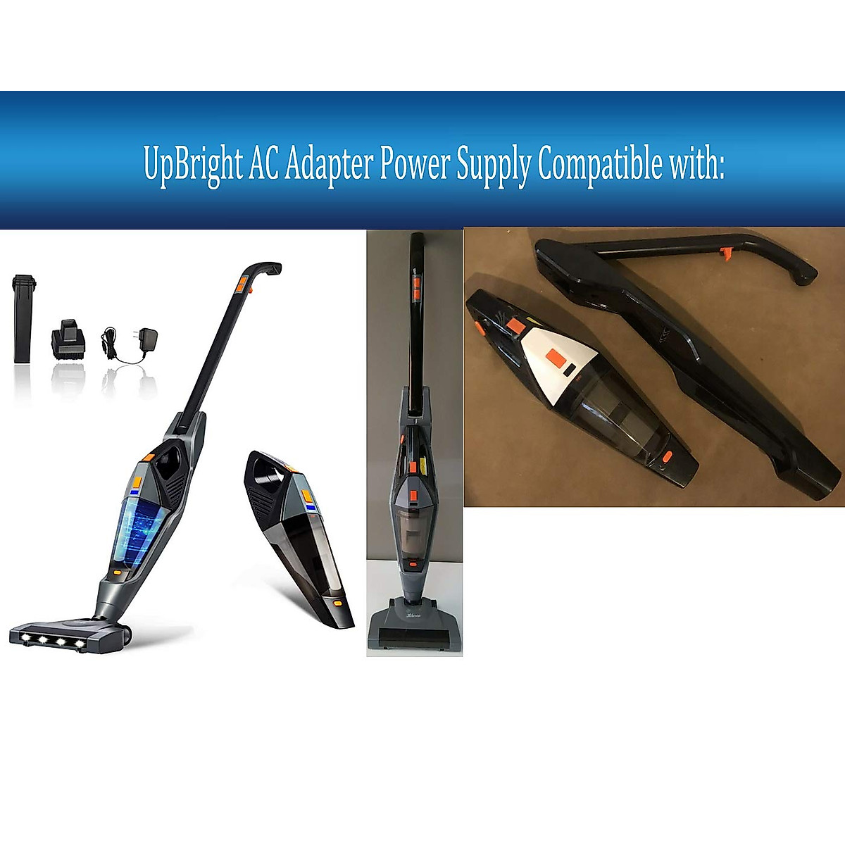 UpBright 18V AC/DC Adapter Compatible with Hikeren H-603 H603 120W 12KPa Cordless 2 in 1 Stick Vacuum Cleaner Lithium Ion 2500mAh Rechargeable Li-ion Battery KA12E-1800800US 0.8A Power Supply Charger