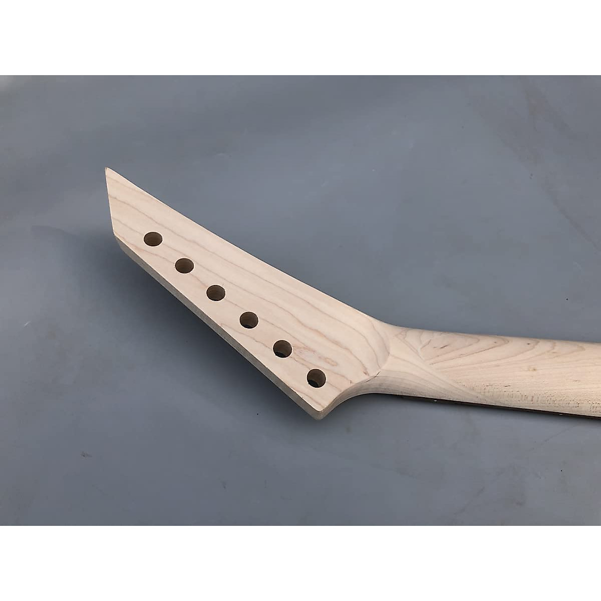 Maple Guitar Neck 24Fret 25.5inch Rosewood Fretboard Shark Fin Inlay Bolt One Heel Reversed head