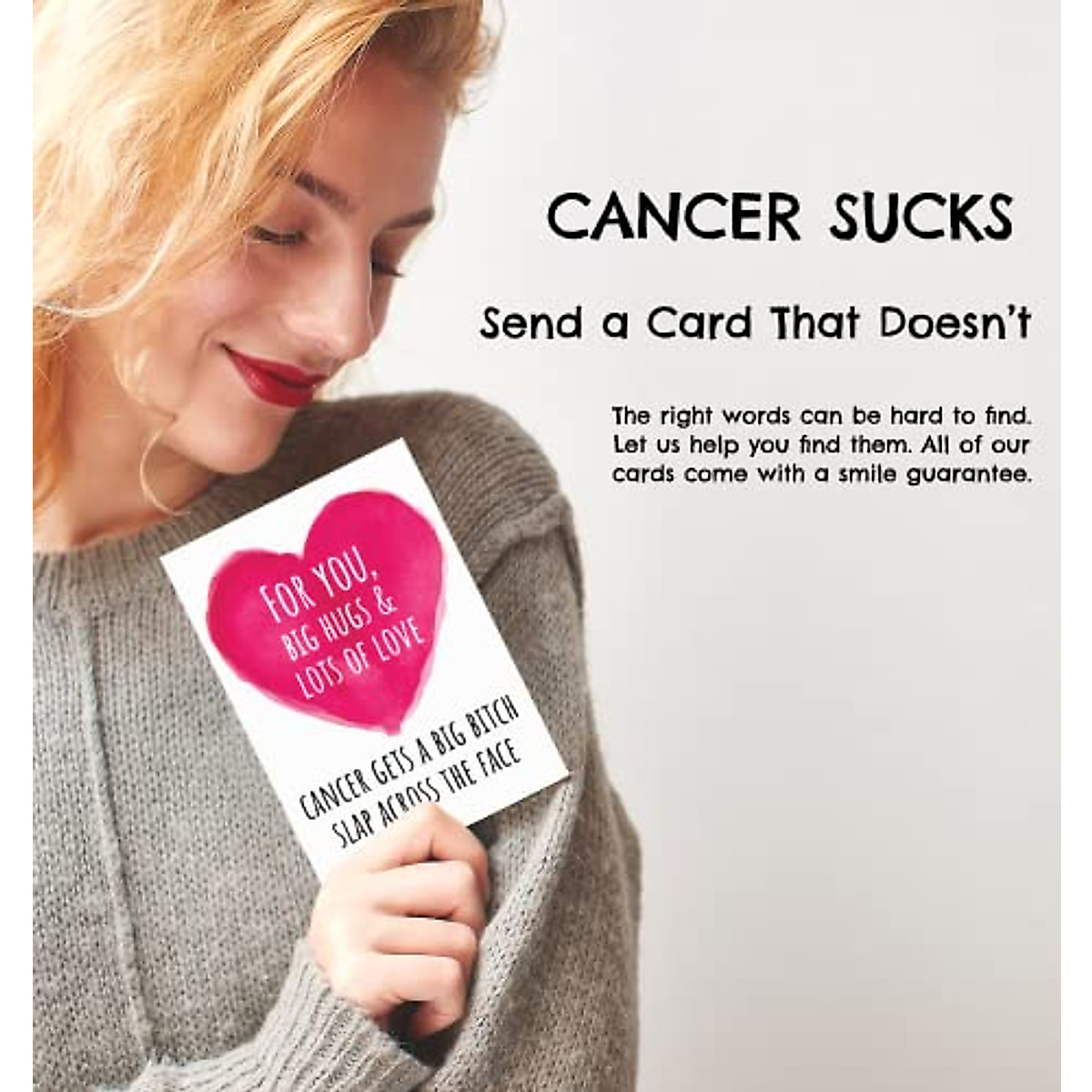 PRESS & POUR Funny Cancer Card, Cancer Encouragment Card, Cancer Get Well Card, Bitch Slap Cancer, Fuck Cancer Card
