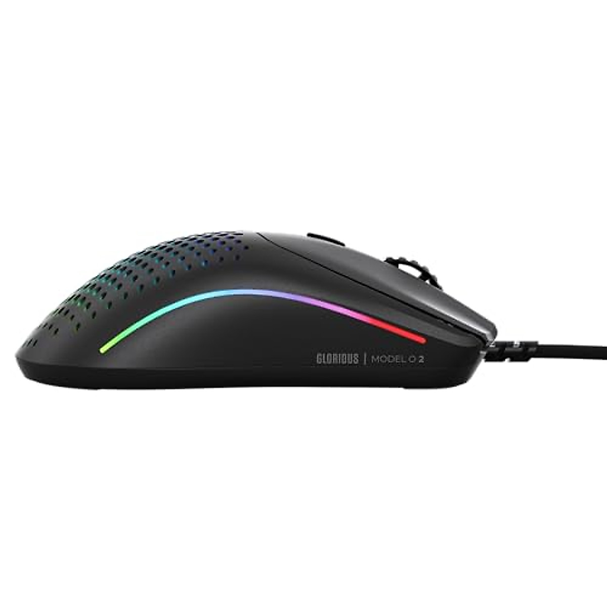 Glorious Gaming Model O 2 Wired Gaming Mouse - 59g Ultralight, FPS, 26,000 DPI, Motion Sync, 80M Click Rated Switches, 6 Programmable Buttons, Ambidextrous, RGB, PTFE Feet - Black