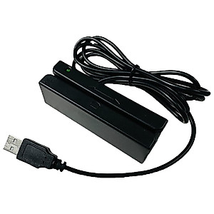 WODEMAX USB Bi-Directional Manual Credit Card Readers,Support Computer，Magstripe Reader，Supprort with Windows, Linux, Mac os,3 Tracks Credit Card Reader