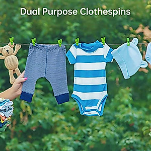 Mbillion Retractable Clothesline Indoor Outdoor,Heavy Duty Clothes Drying Laundry Line Retracting Hanging Clothes Line with Lock to Prevent Sagging White