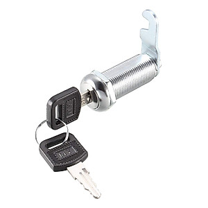 uxcell Cam Lock 1-1/2" Cylinder Long Cabinet Locks with No.1 Cam, Fits on 1-3/8" Max Thick Panel, Keyed Different 2Pcs