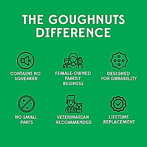 Goughnuts Toys for Aggressive Chewers | Heavy Duty Virtually Indestructible Dog Toy Stick for Medium Breeds Such as Pit Bulls | Black