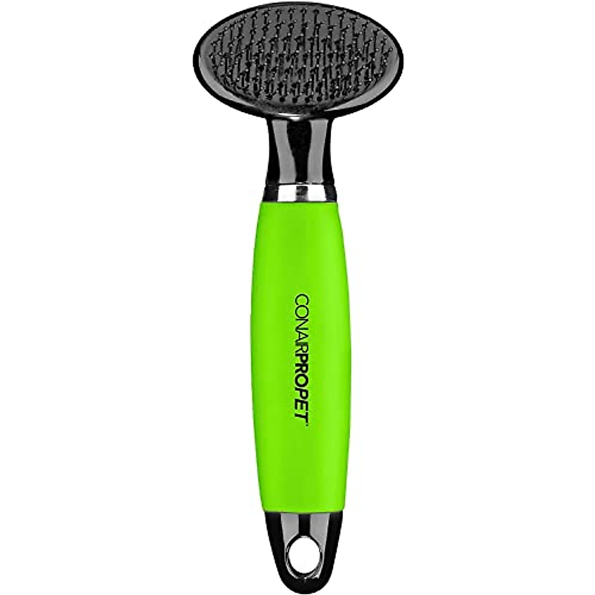 CONAIRPRO Dog & Cat Dog Brush for Shedding, Small Slicker Brush with Reinforced Metal Tips, Ideal for Smaller Breeds