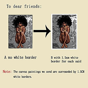 Black Queen Poster African American Wall Art Black Girl Canvas Paintings Black Women Wall Decor African Women Portrait Meditation Vertical Painted Picture For Living Room Decorations Frameless 16X24In